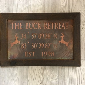 Deer Hunter Gift, Deer Hunting, Hunting Shack Sign, Hunting Decor ...