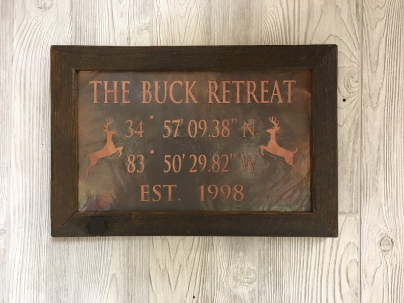 Deer Hunter Gift Deer Hunting Hunting Shack Sign Hunting | Etsy