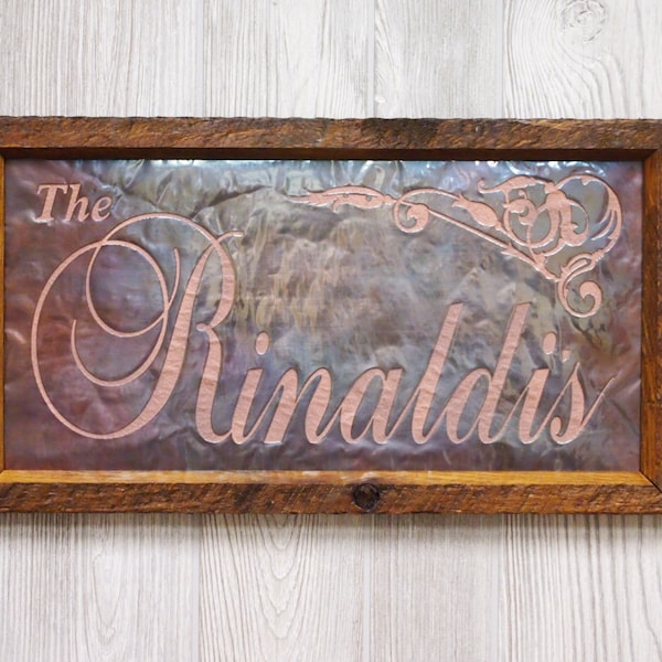 Copper Wood Sign - Etsy