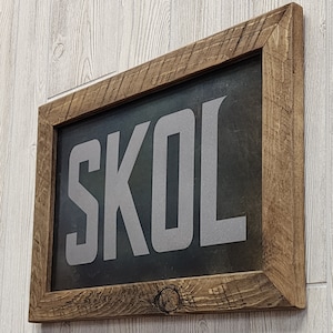 SKOL Steel Sign, Viking, Danish, Norwegian, Swedish, Faroese, and ...