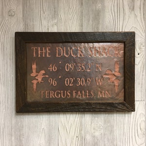 Gifts for Hunters, Duck Hunting, Hunting Shack Sign, Duck Hunting Sign ...