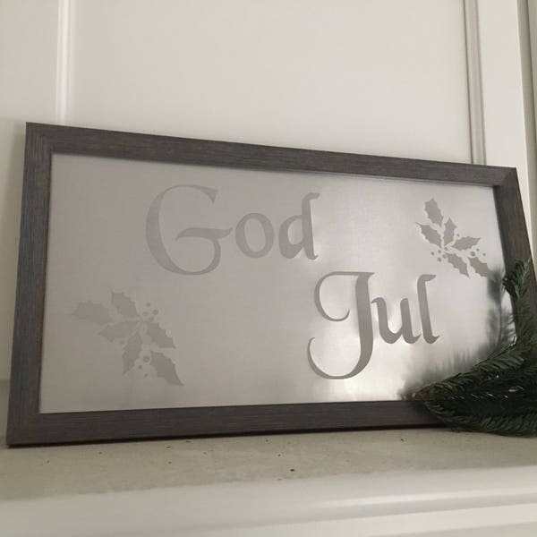 God Jul Sign - Etsy