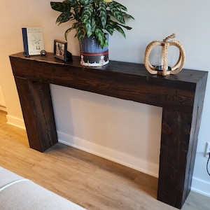 Rustic Refined Wall Table, Console Table, Farmhouse Console Table, Big ...
