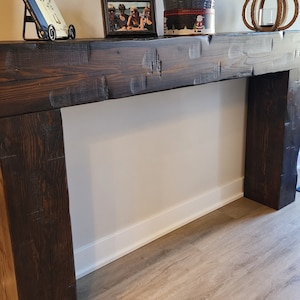 Rustic Refined Wall Table, Console Table, Big Timber Entryway Table ...