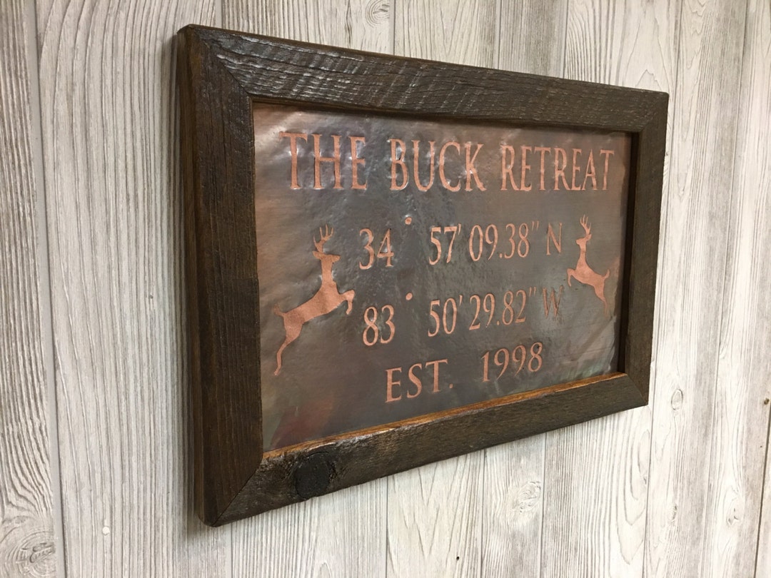 Deer Hunter Gift, Deer Hunting, Hunting Shack Sign, Hunting Decor ...