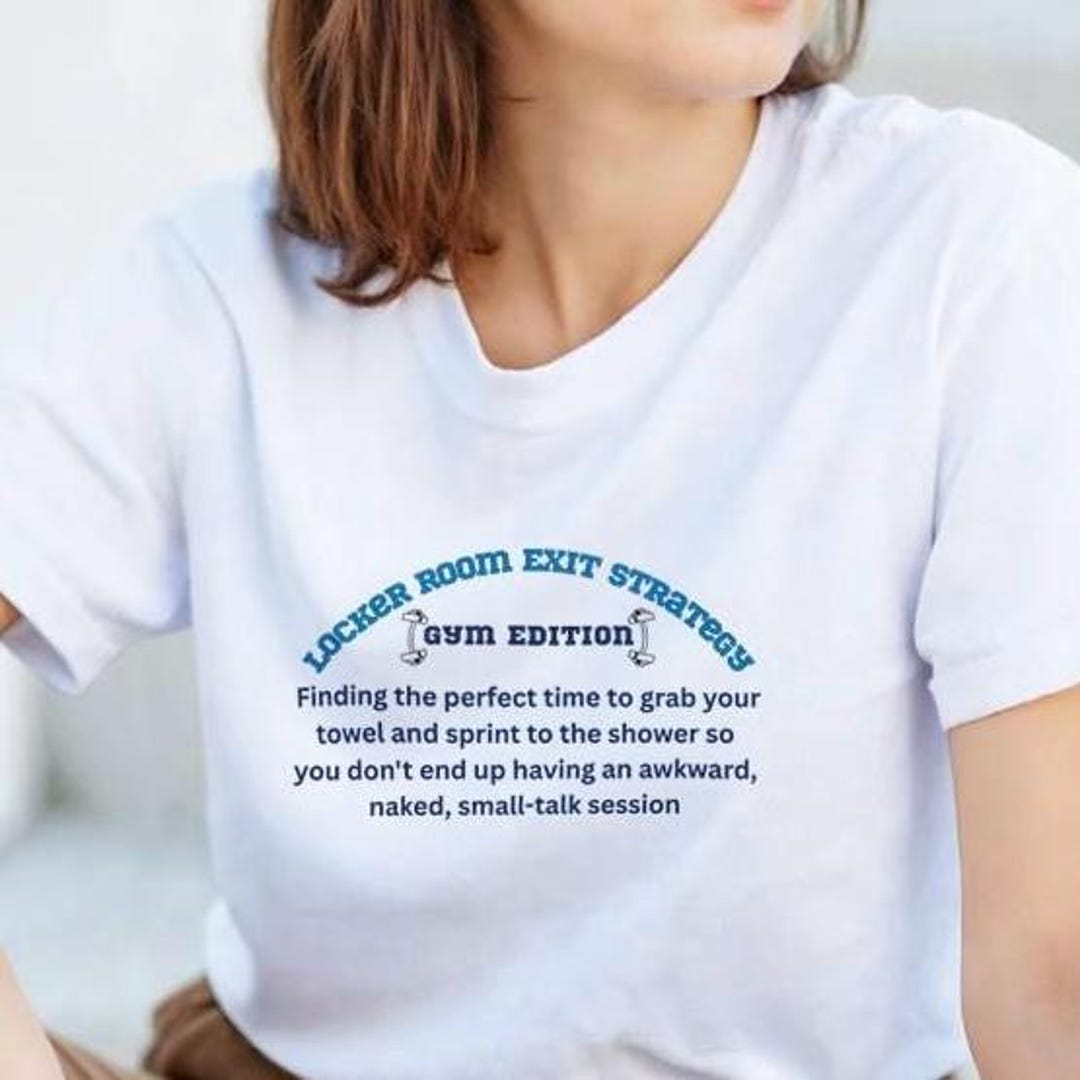 Gym Rules Shirt | Locker Room Exit Strategy Tee | Hilarious Gym Rules T ...
