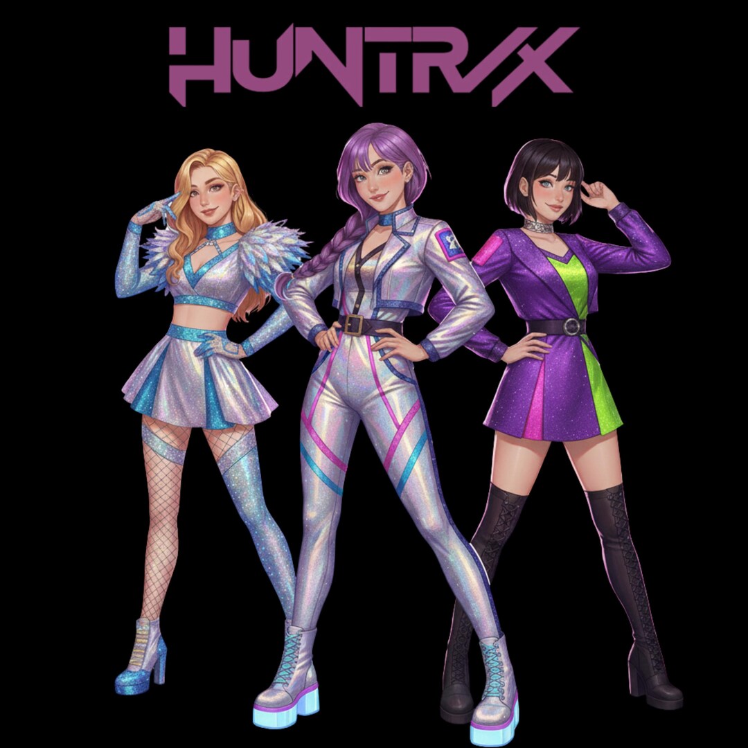 HUNTRVX Kpop Girl Group PNG | Sci-fi Cyberpunk Art (digital Download ...