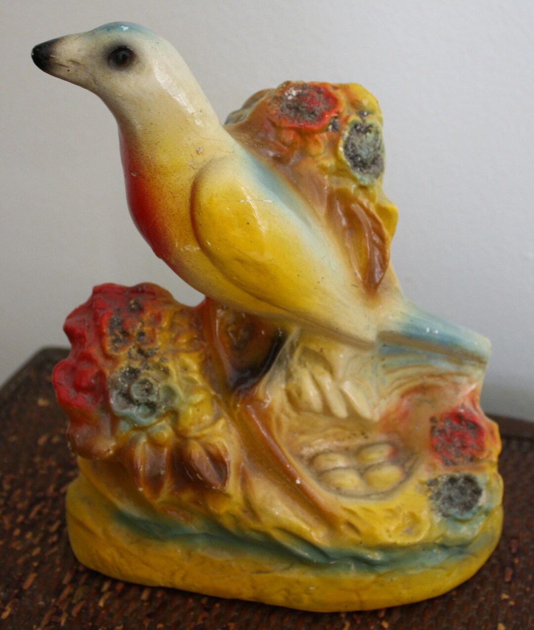 Antique 1930s/1940s Chalkware Bird Figurine - Etsy