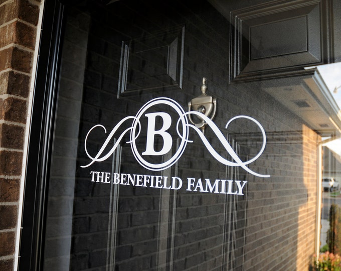 Custom Family Crest Vinyl Decal - Etsy