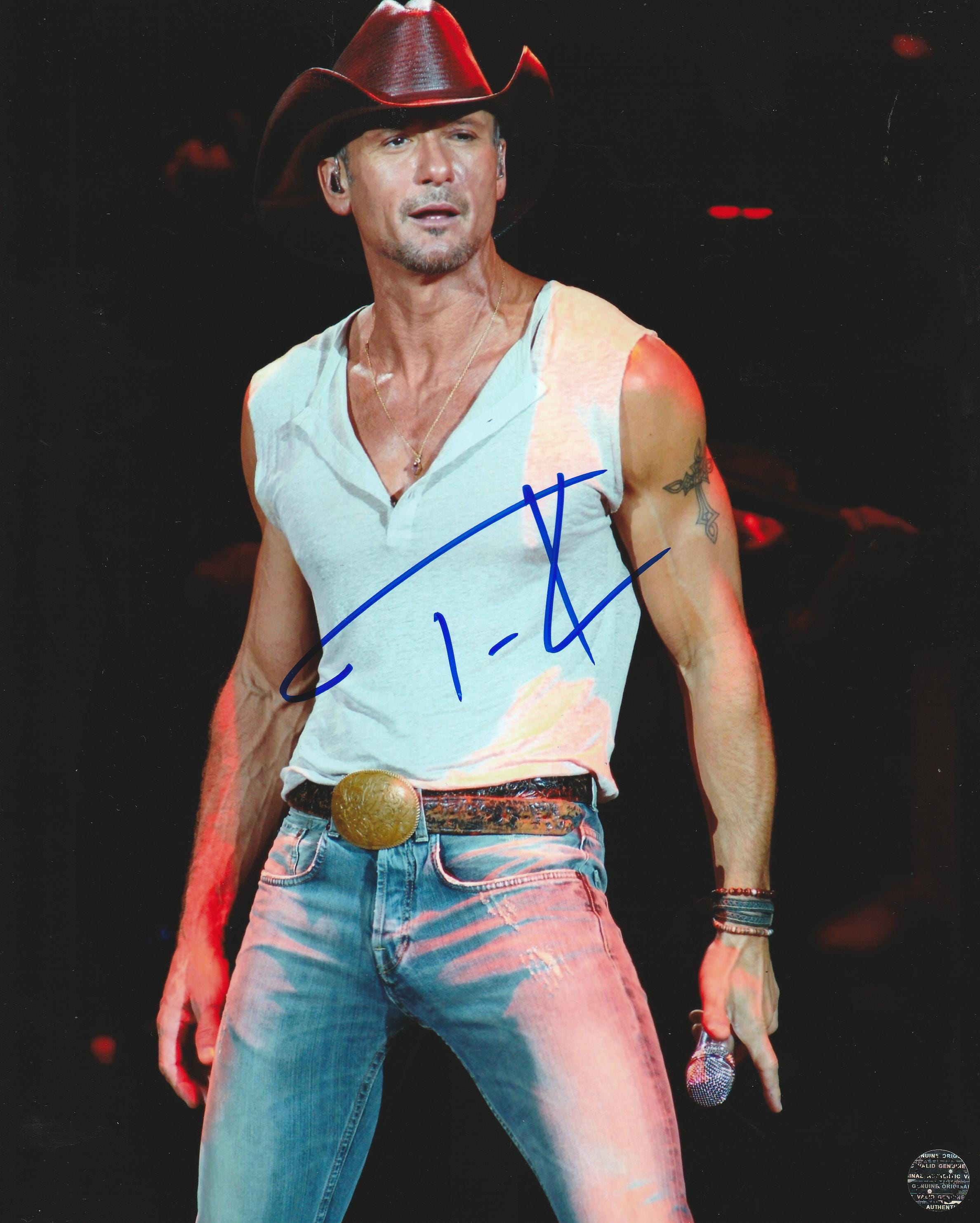 Tim Mcgraw Signed Autographed Country 8x10 Photo With COA - Authentic ...