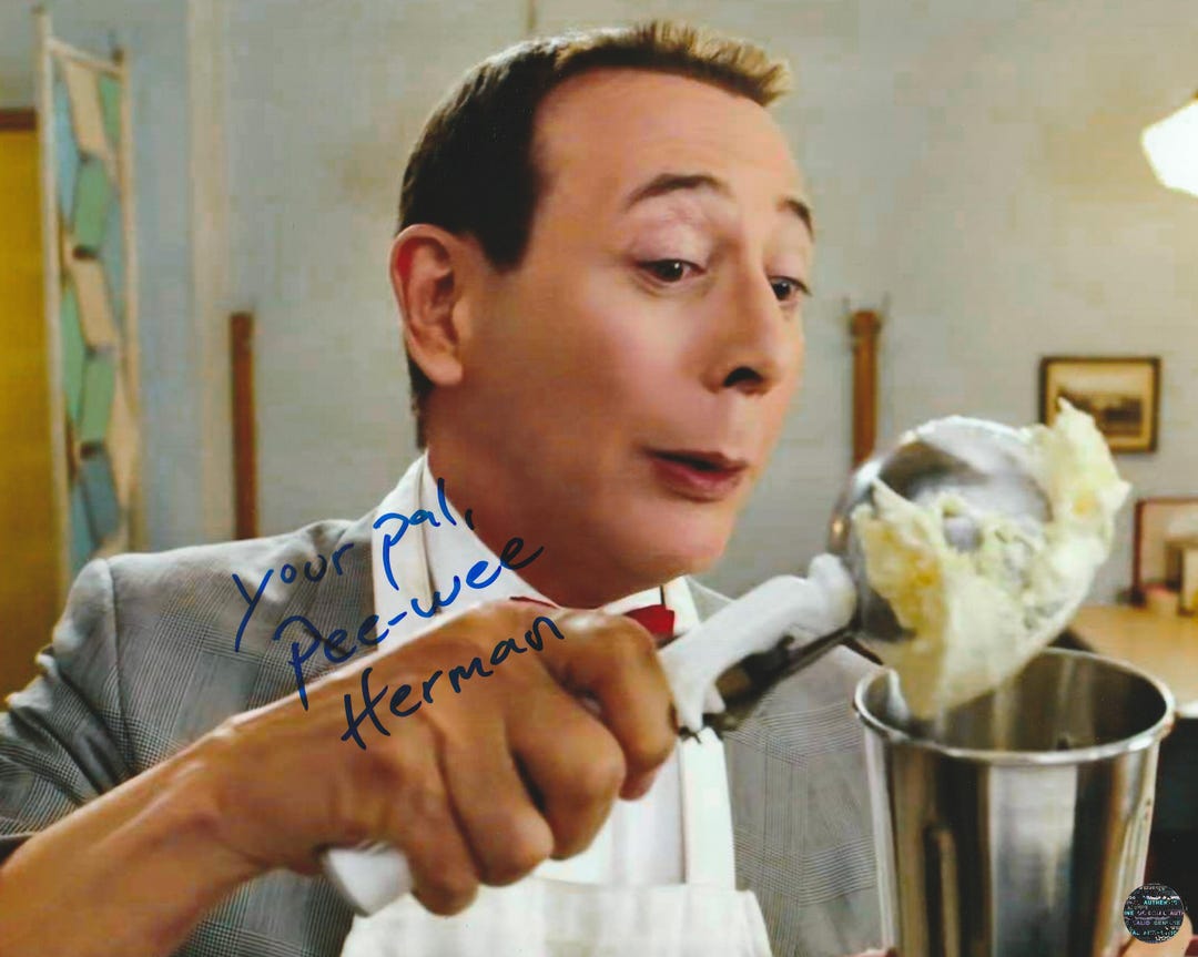 Pee-wee Herman Signed 8x10 Photo – Authentic Autograph, COA - Etsy