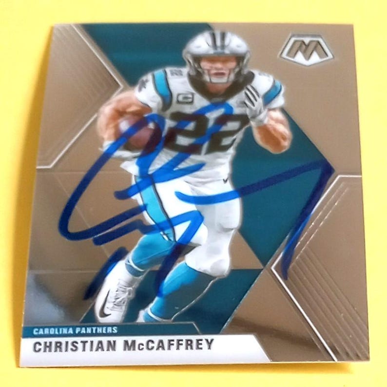 Christian Mccaffrey Signed Autographed Carolina Panthers 2020 Mosaic ...