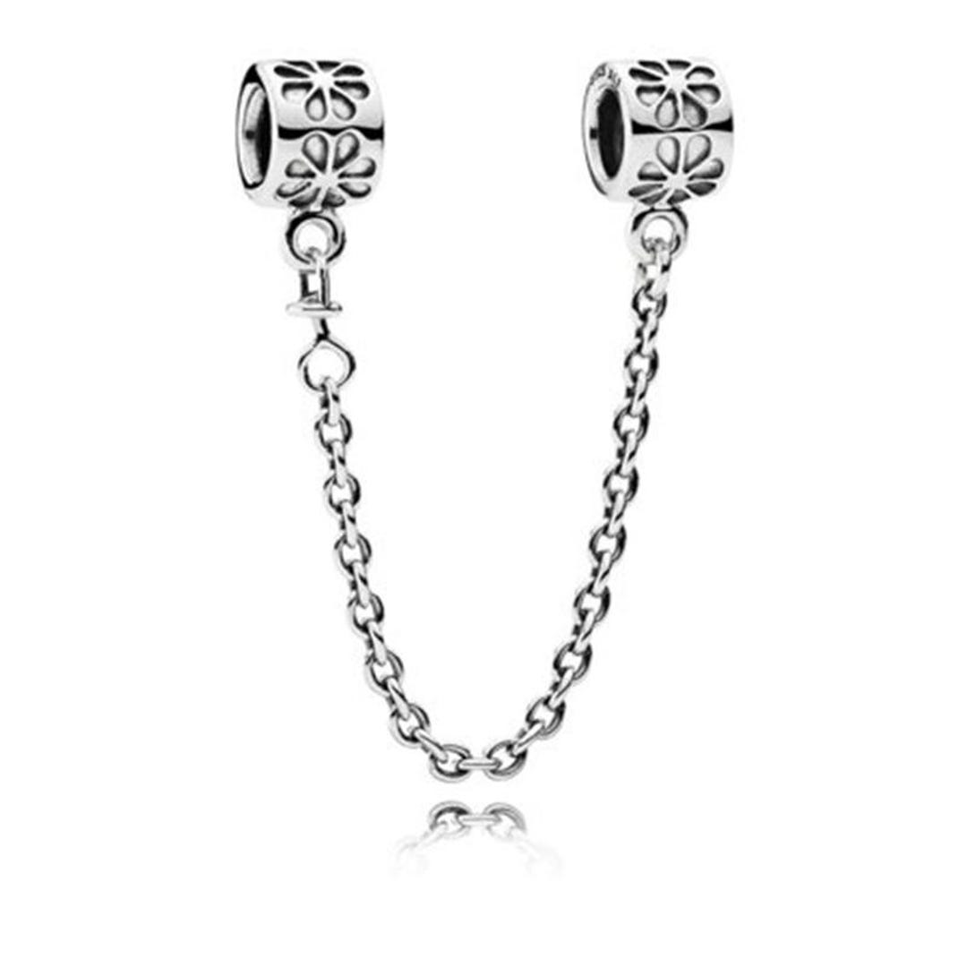 Pandora Daisy Safety Chain W/ Pandora Tag & Hinged Box - Etsy