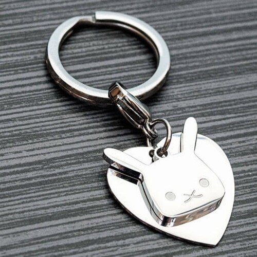 Cute Rabbit Keyring Charm Kawaii Bunny Keychain Bag | Etsy
