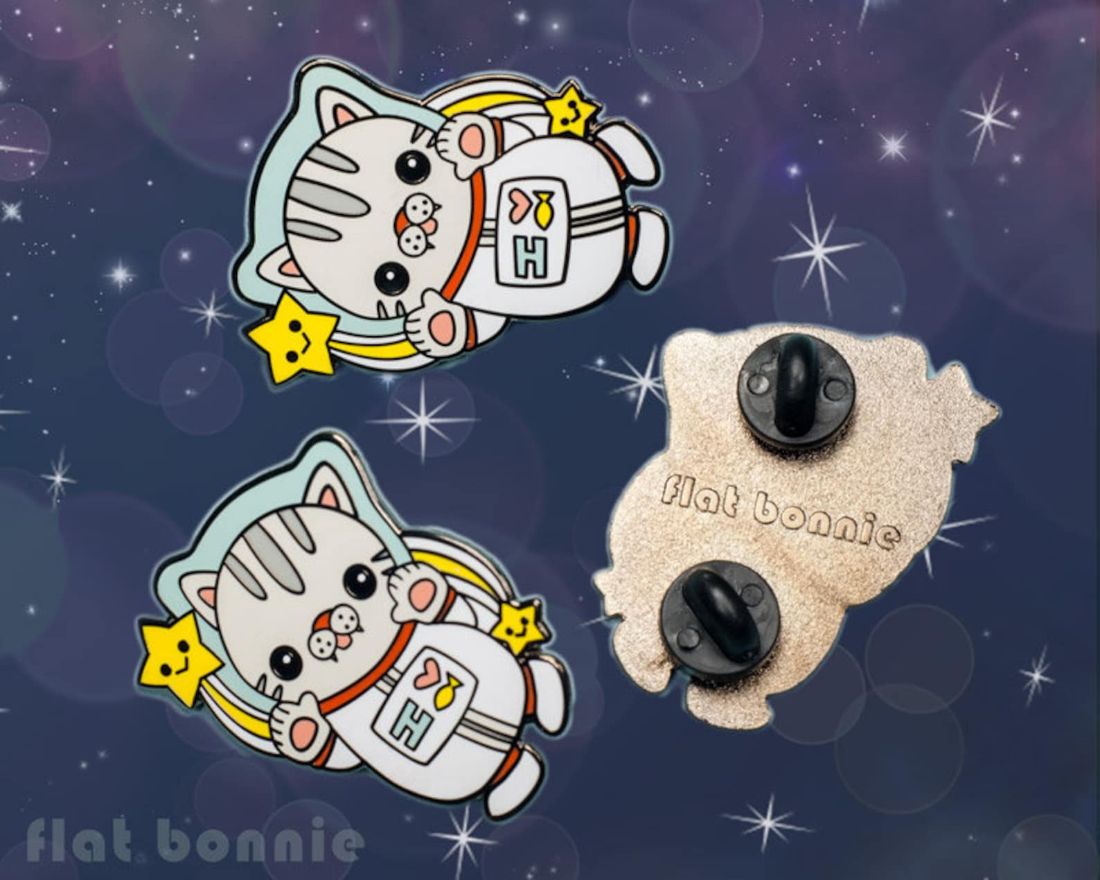 Cat Enamel Pin, Cat Backpack Pin, Cute Cat Lover Gift, Kawaii Cat ...