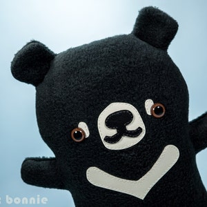 Moon Bear Plush Stuffed Animal, Kawaii Stuffy Bear Cub Soft Toy, Cute ...