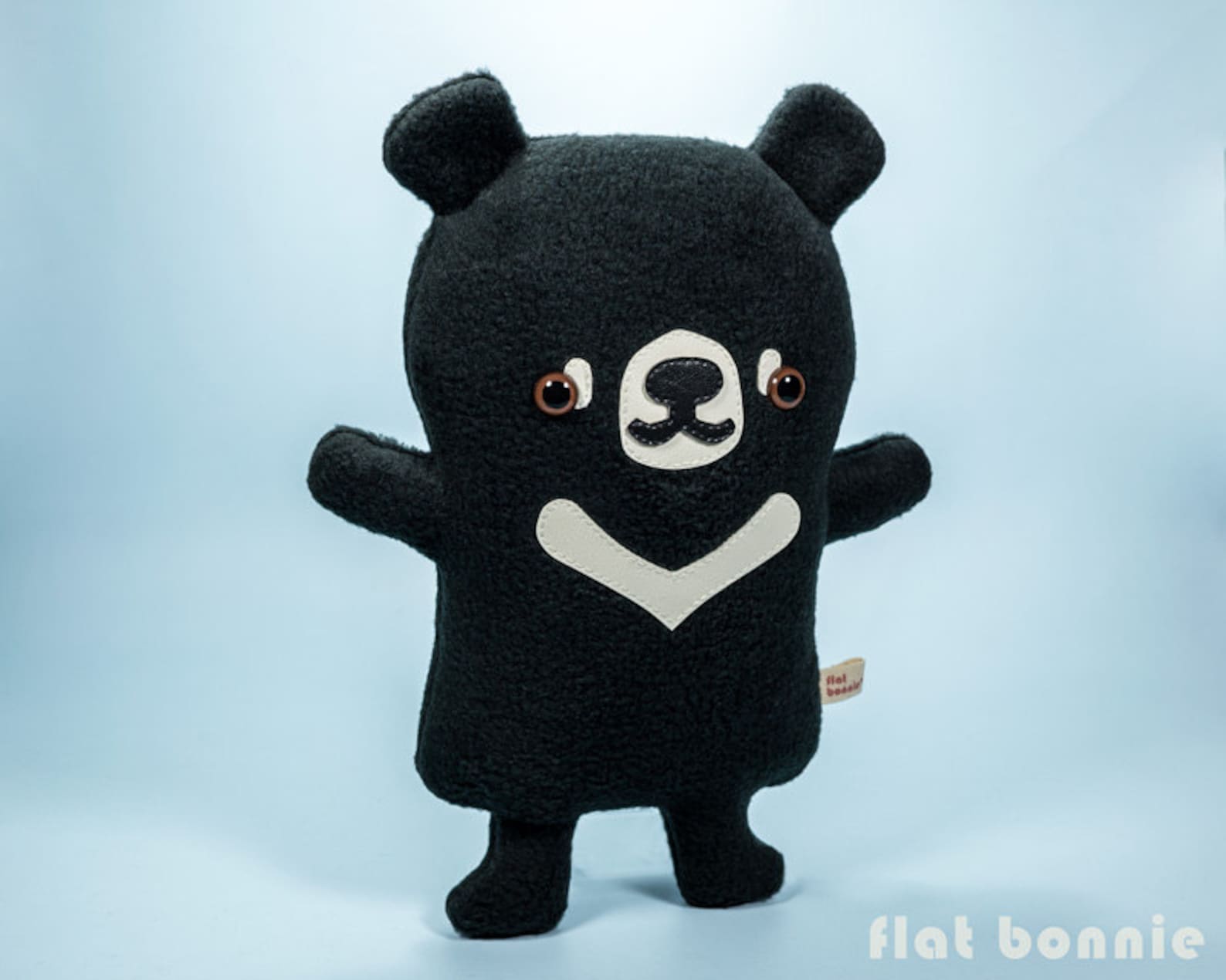Moon Bear Plush Stuffed Animal, Kawaii Stuffy Bear Cub Soft Toy, Cute ...