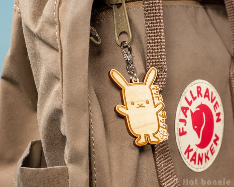 Good Luck Charm Rabbit Keyring Kawaii Japan Backpack Zipper - Etsy