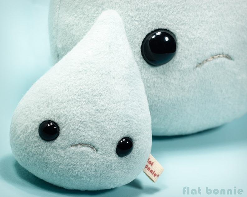 Teardrop Plush, Cute Sad Breakup Gift, Crying Stuffy Toy, Kawaii ...