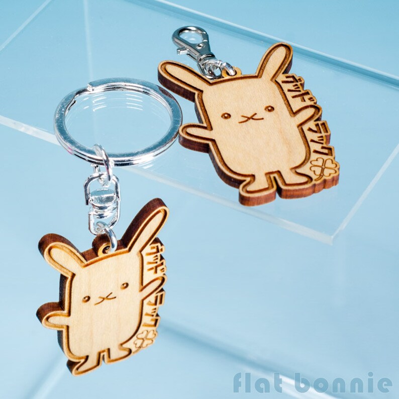 Good Luck Charm Rabbit Keyring Kawaii Japan Backpack Zipper - Etsy