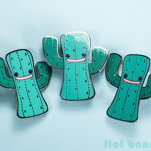 Cactus Enamel Pin, Kawaii Cactus Pin Hard Enamel, Cute Backpack Pin ...