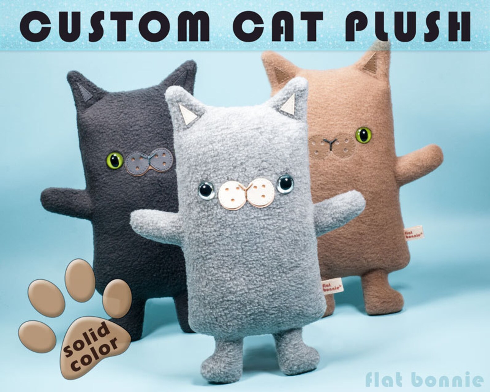 Customized Cat Plush Custom Pet Memorial Stuffed Animal - Etsy