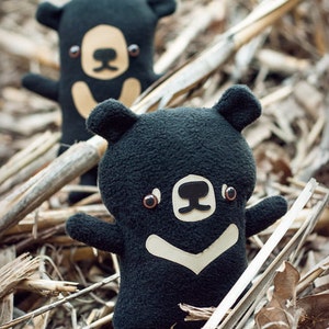 Moon Bear Plush Stuffed Animal, Kawaii Stuffy Bear Cub Soft Toy, Cute ...