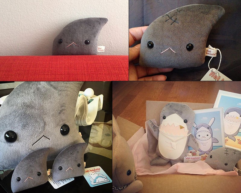 Shark Fin Plush Shark Stuffed Animal Toy Kawaii Japan Shark - Etsy