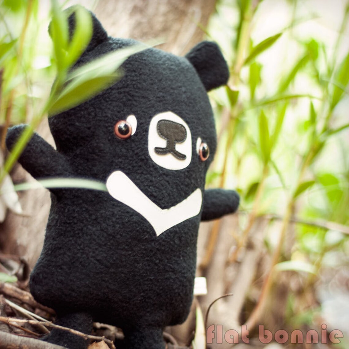 Moon Bear Plush Stuffed Animal, Kawaii Stuffy Bear Cub Soft Toy, Cute ...