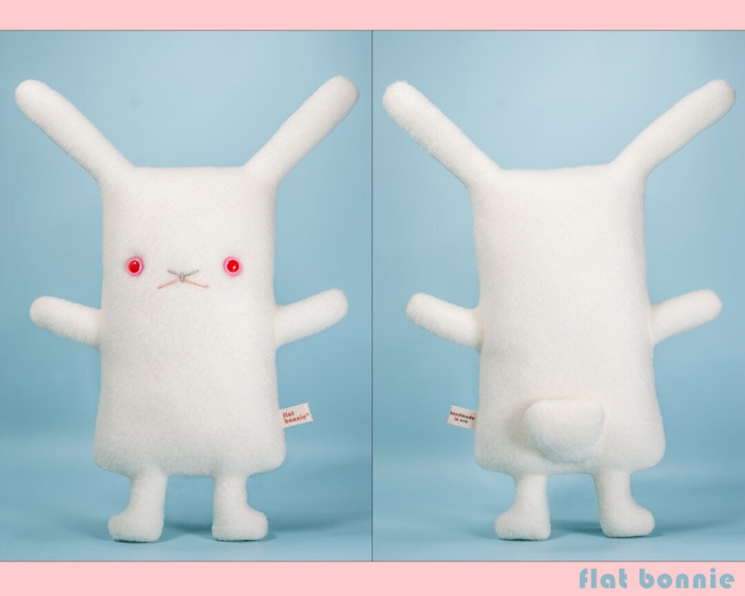 Red Eye White Rabbit Stuffed Animal Easter Bunny Plush Toy - Etsy