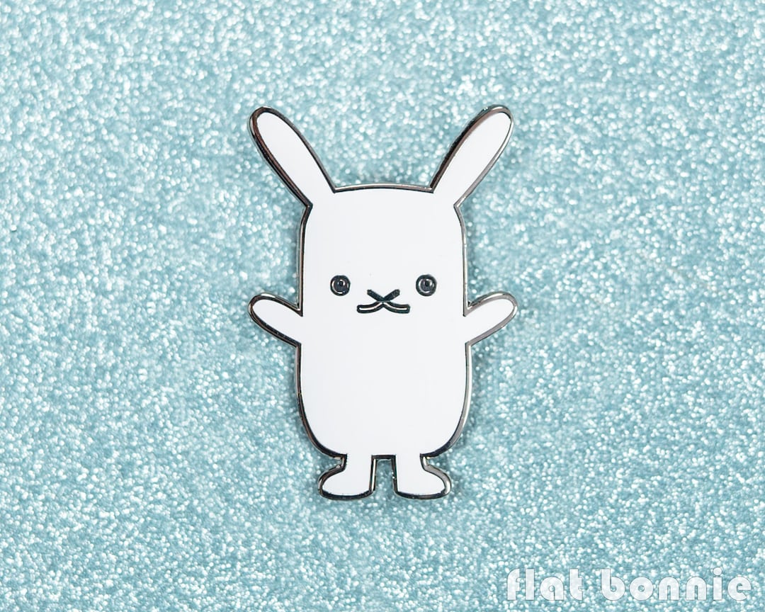 Rabbit Enamel Pin, Bunny Enamel Pin, Kawaii Backpack Pin, Cute Animal ...