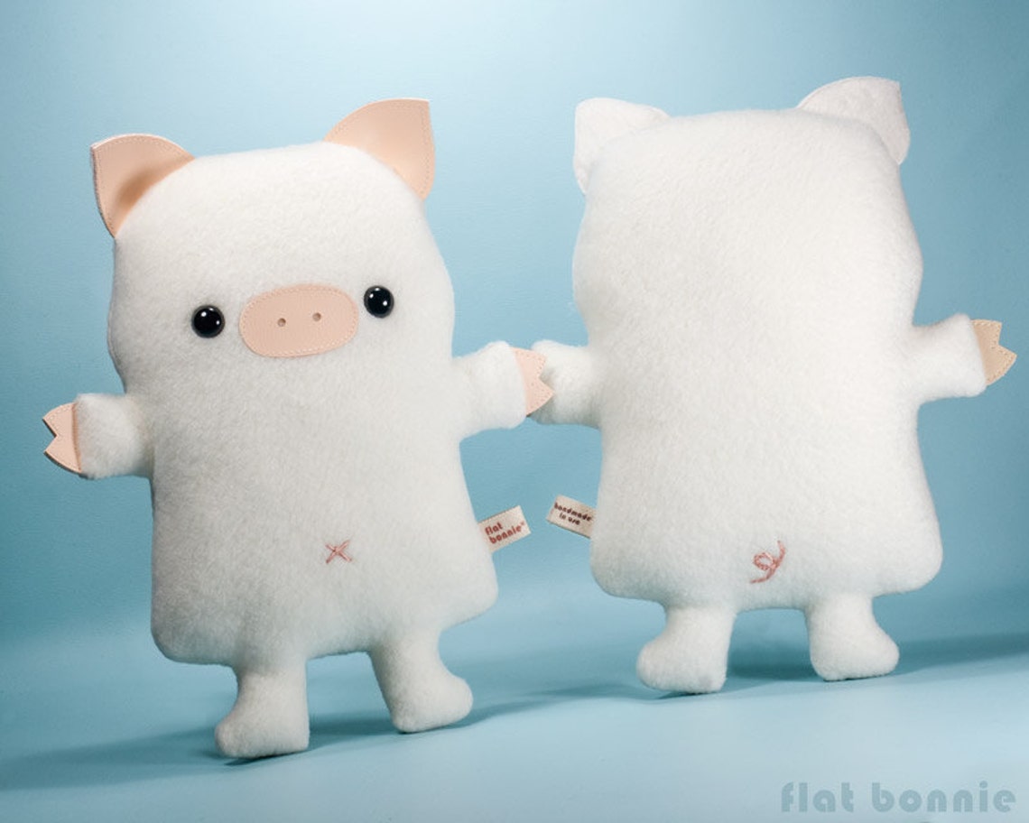 Pig Stuffed Animal, Plush Pig Plush, Cute Piggy Soft Toy Doll, Handmade ...