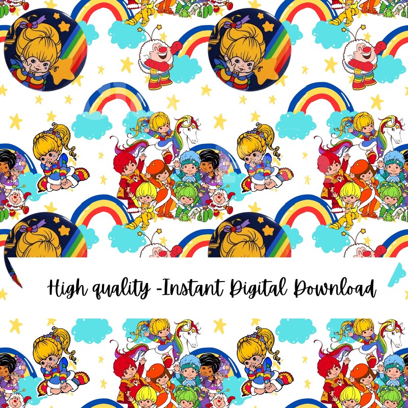 Rainbow Brite Pattern - Etsy