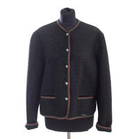 Vintage Classic Austrian Mens Tyrolean Traditional Folk Bavarian Jacket ...