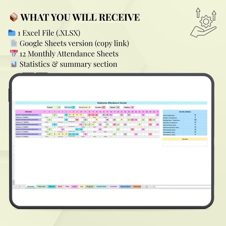 Employee Attendance Tracker – Employee Absence Schedule Excel Google ...