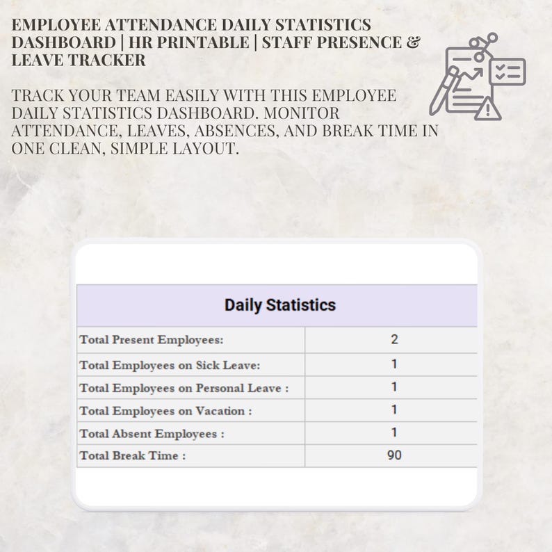 Employee Attendance Tracker Sheet Excel Google Sheets | Work Hours ...