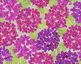 Hydrangea fabric | Etsy