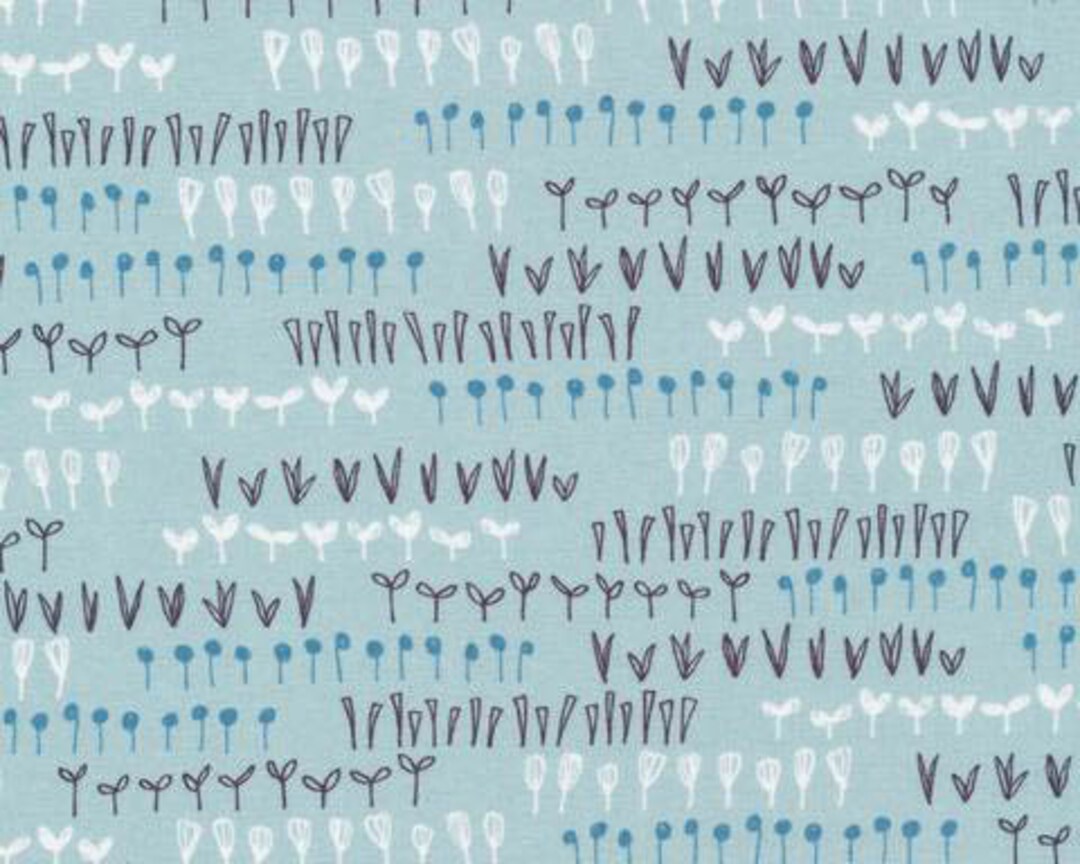 Sow and Sew - Rows and Rows Blue by Eloise Renouf From Cloud 9 Fabrics ...