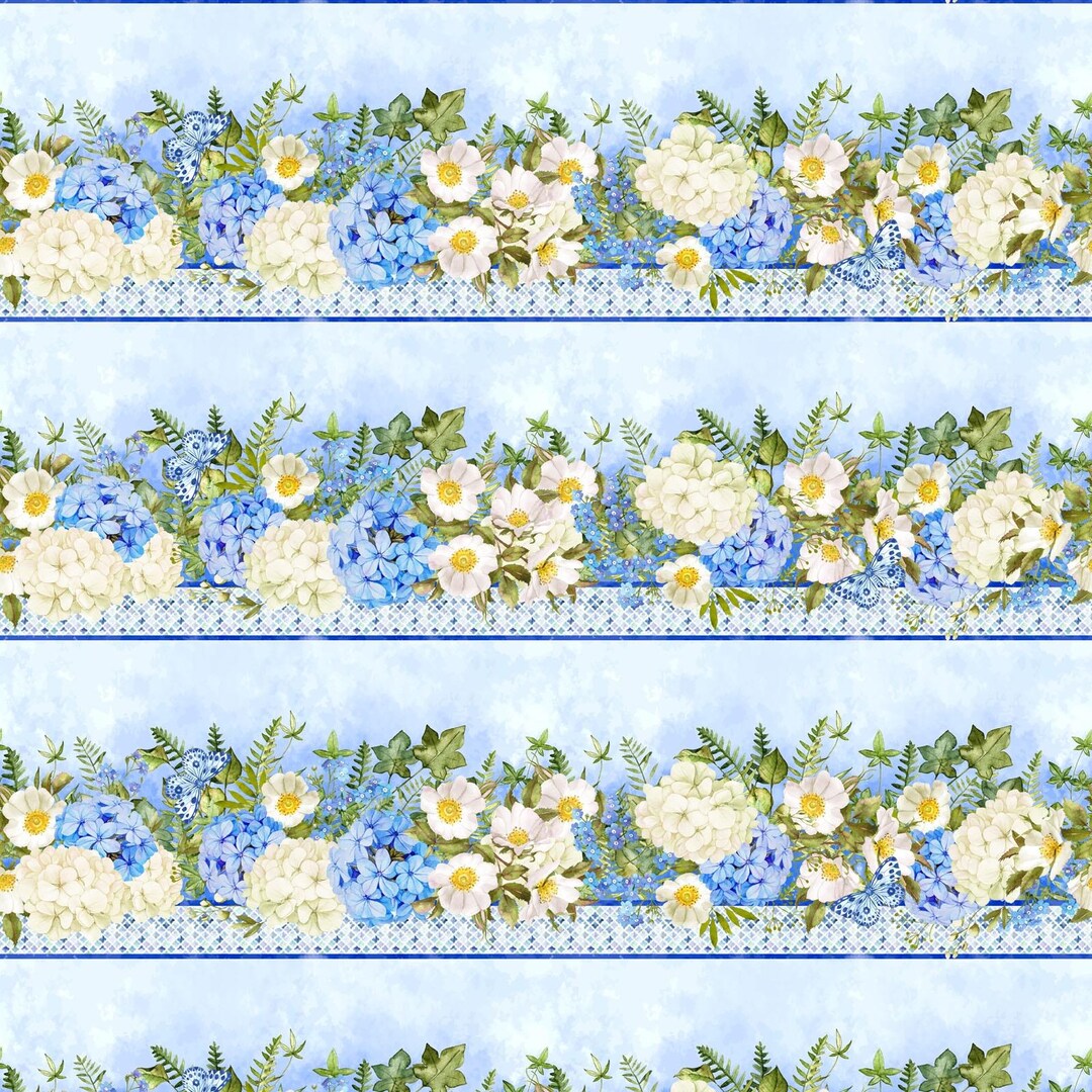Periwinkle Spring - Periwinkle Stripe From in the Beginning Fabric - Etsy