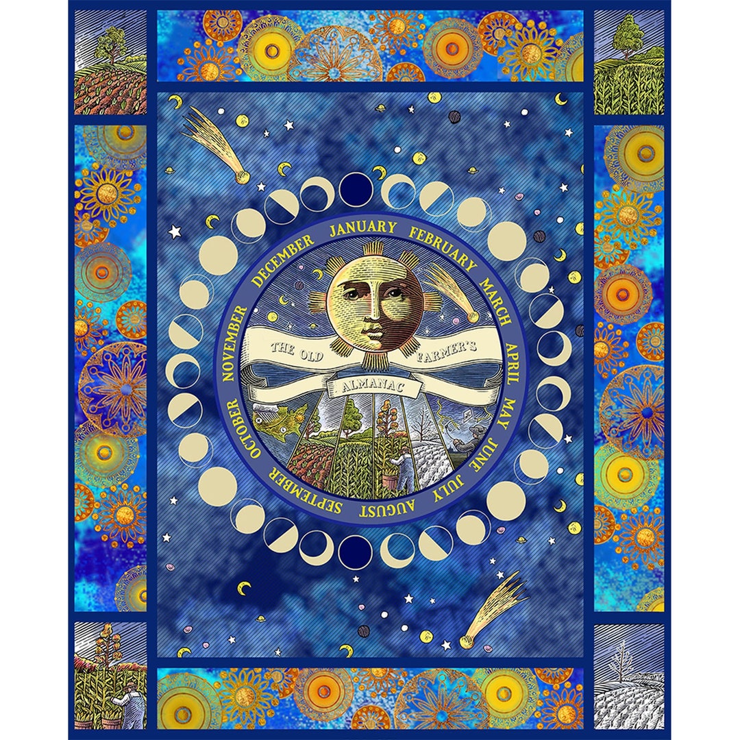 Old Farmer’s Almanac Celestial - Panel 36 Inches From Print Concepts ...
