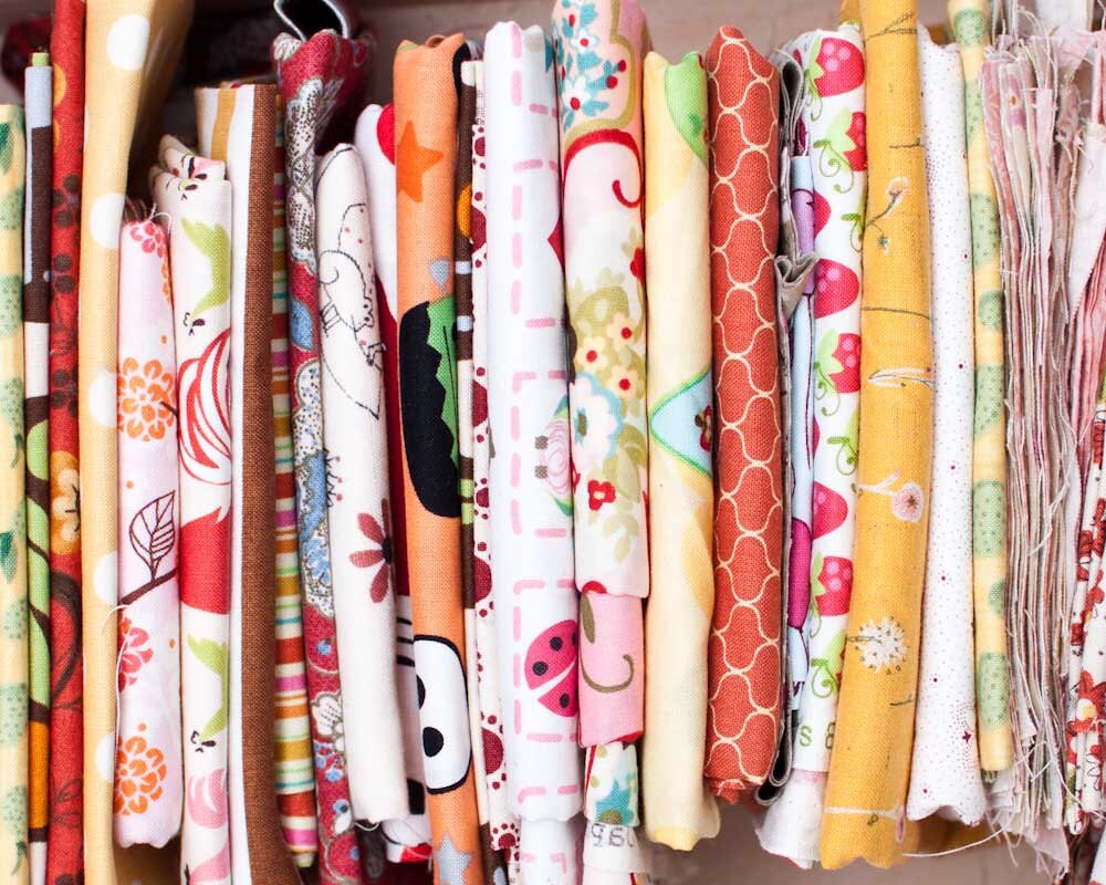 Designer Fabric Studio Scraps - Warm Prints - 12 Ounces - Etsy