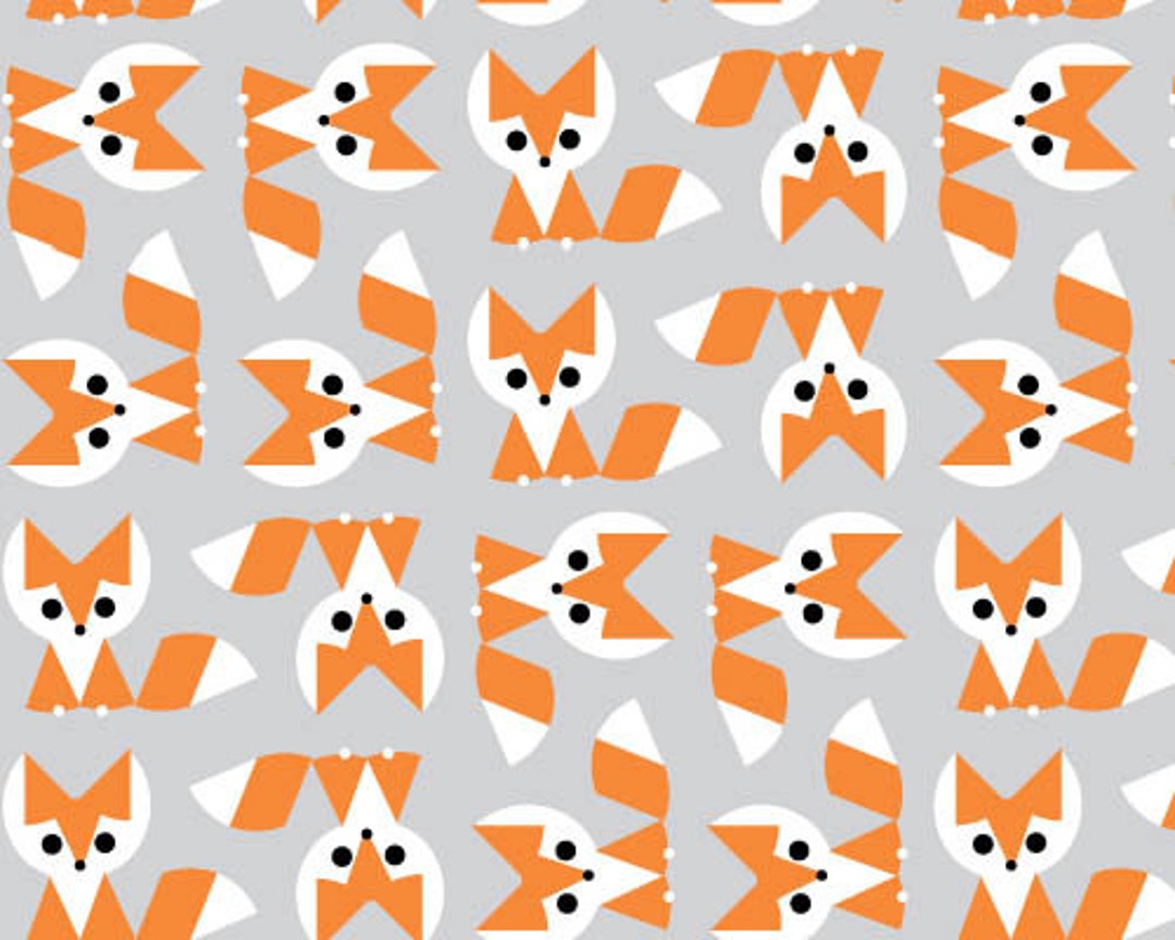 Fox by Ed Emberley From Cloud 9 Fabrics - Etsy