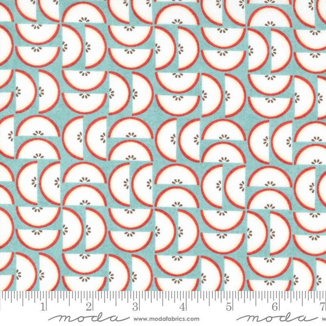 Fruit Loop - Sliced Fruit Aqua 30734 12 From Moda Fabrics - Etsy