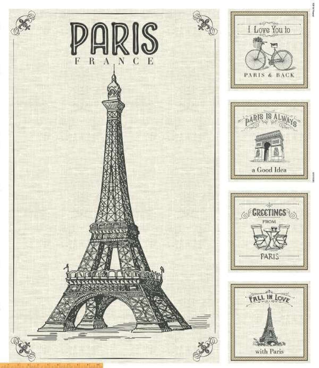 Fall in Love in Paris - Visit Paris PANEL 36 Inches From Windham ...