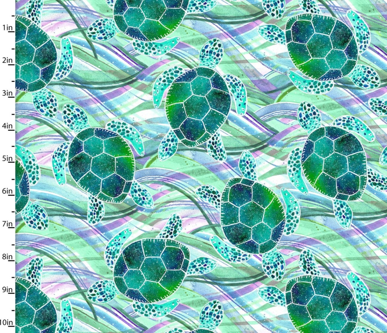 Turtle Print Fabric