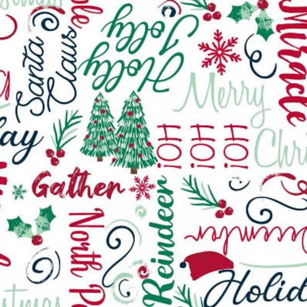 Fabric With Words - Etsy