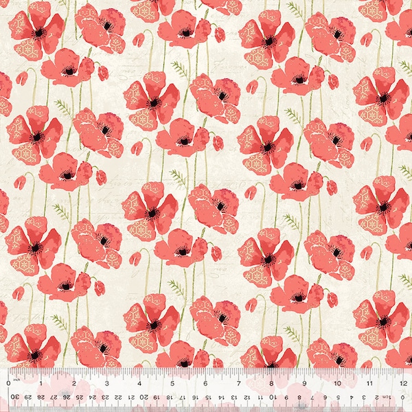 Poppy Fabric - Etsy