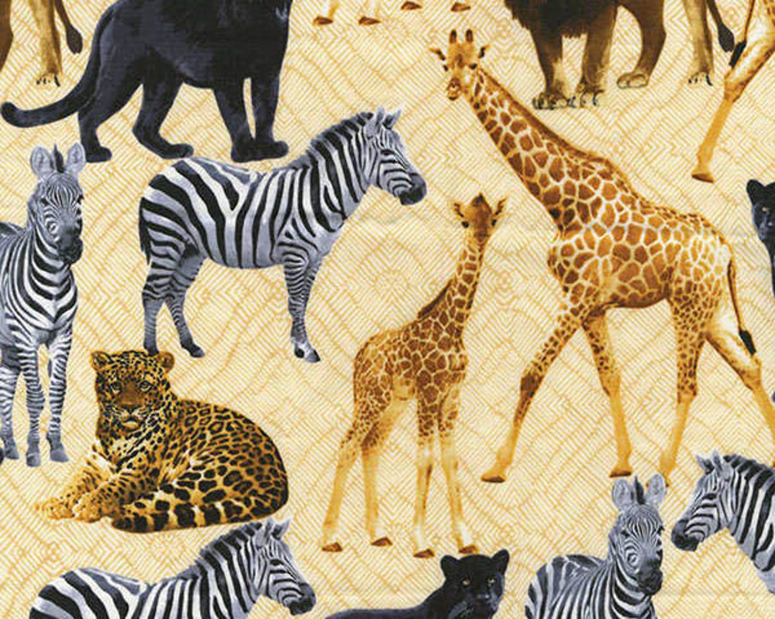Animal Wild Print Fabric Bundle Half Yard Bundle 6 Half - Etsy