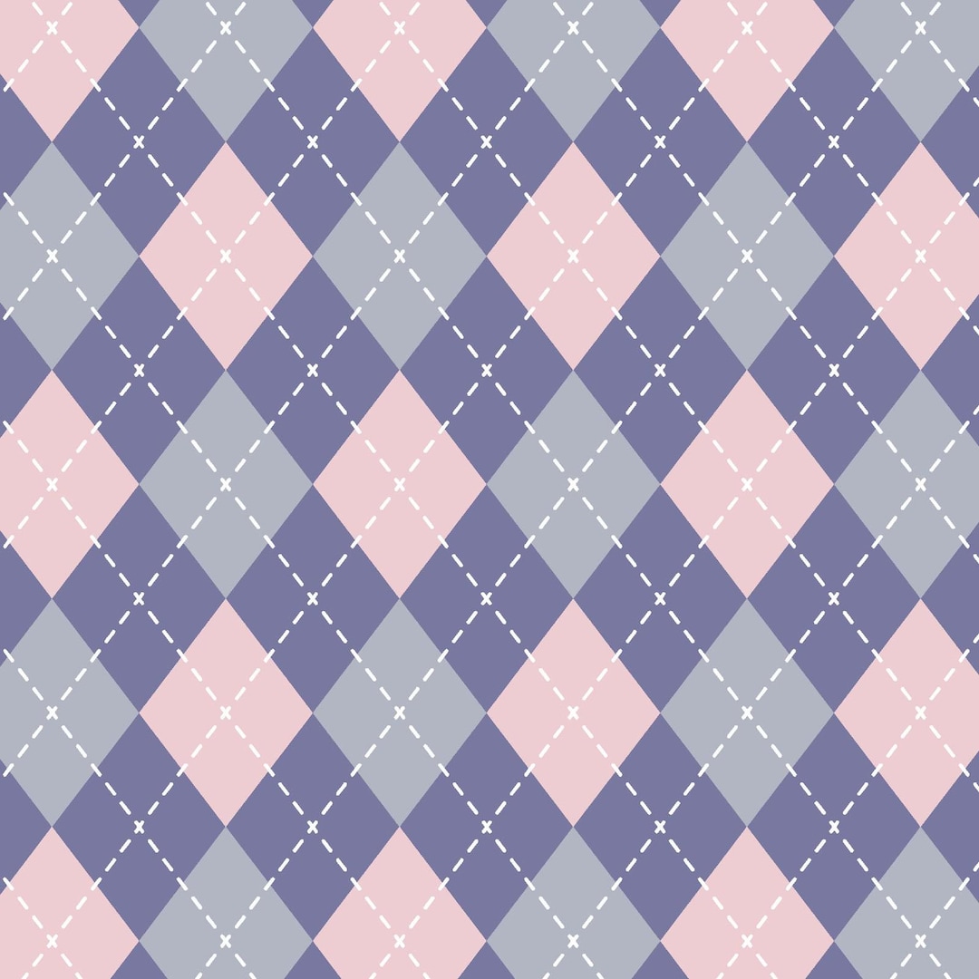 Argyle Pattern OXFORD Pink From Cosmo Fabric - Etsy