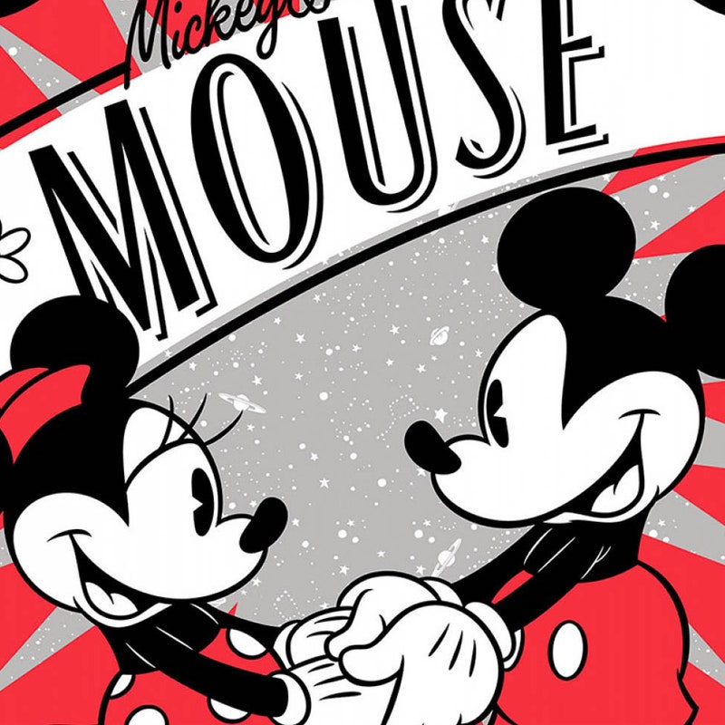 Mickey Mouse Fabric Panel - Etsy